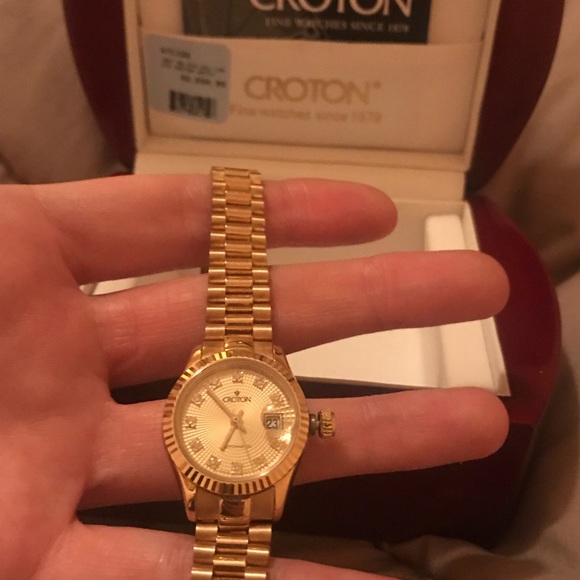 Croton | Accessories | Nwt Croton 8k Diamond Womens Watch | Poshmark